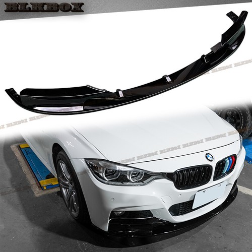 FOR 2012-2019 BMW F30 F31 M SPORT PERFORMANCE 2 PIECE GLOSS BLACK FRONT ...