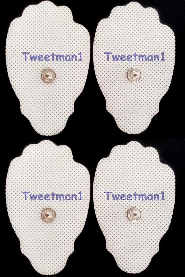 2 ELECTRODE LEAD CABLE(2.5mm Plug)+4LG+4SM OVAL+4SM PADS FOR TENS ...