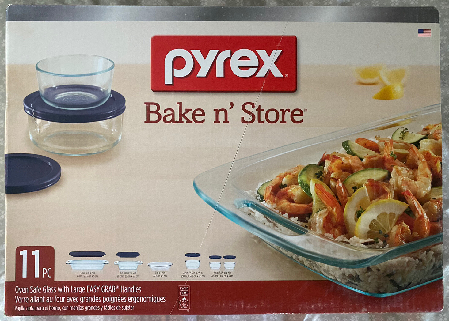 Pyrex 11-piece Bakeware Set with Lids | eBay