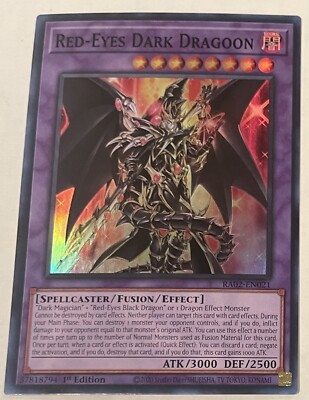 YUGIOH Red-Eyes Dark Dragoon - Super Rare 1st Edition RA02-EN021 | eBay UK