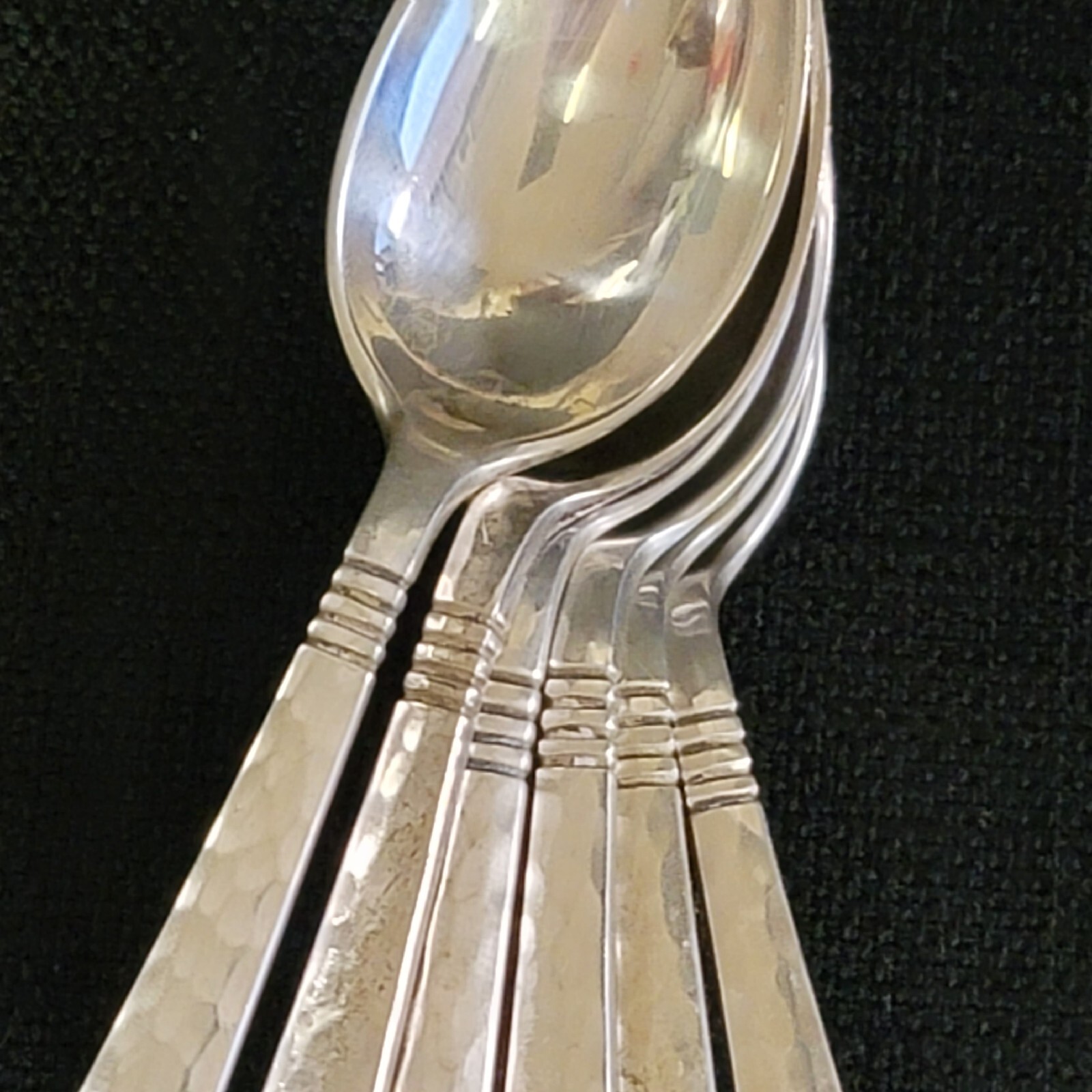 Set Of 12 Swedish Modern Allen Adler Sterling Silver 6 1/2" Tea Spoon ...