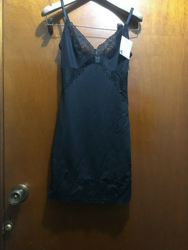 MAGIC SHAPEWEAR LACEY SLIP BNWOT SZ 8 LINGERE WOMENS BLACK FREE POST ...