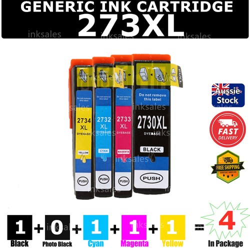 4x Generic Ink Cartridge 273XL 273 XL For Epson XP510 XP520 XP600 XP700 ...