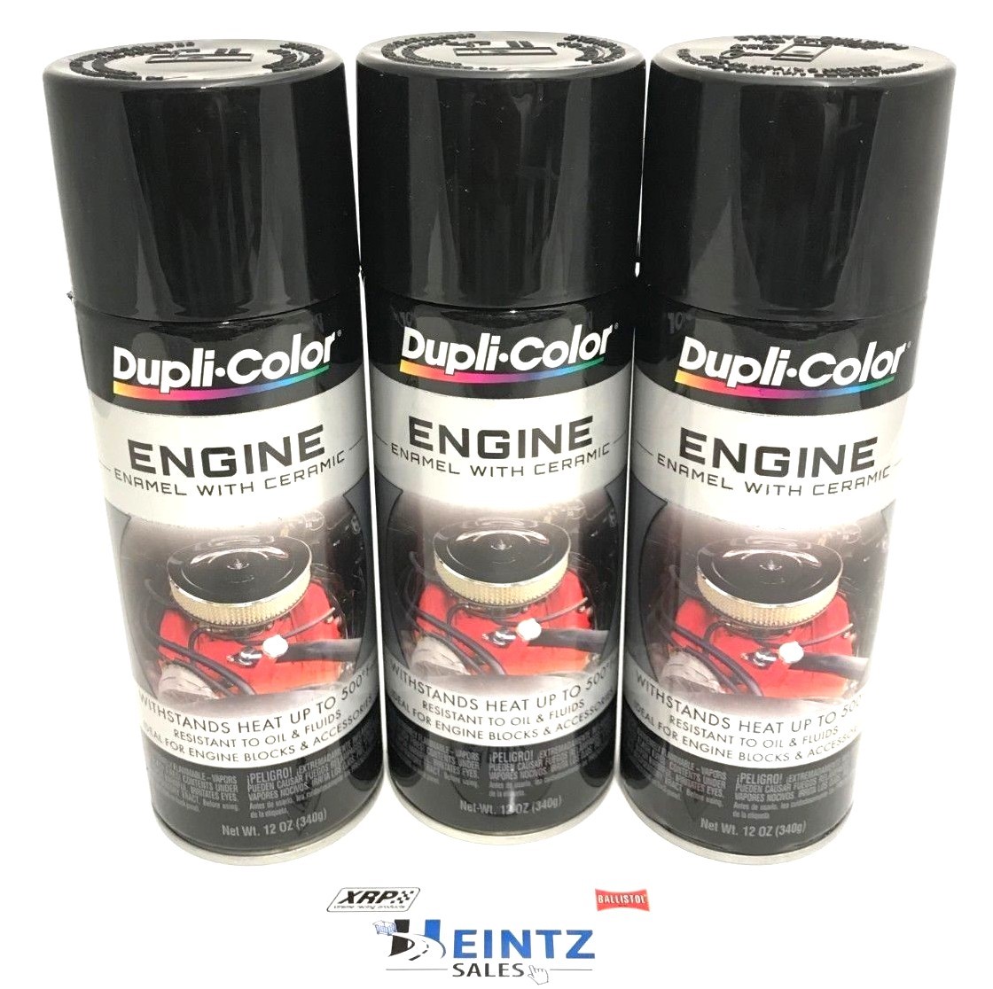 Duplicolor DE1613(3PACK) Engine Enamel Paint Gloss Black 12 oz Can | eBay