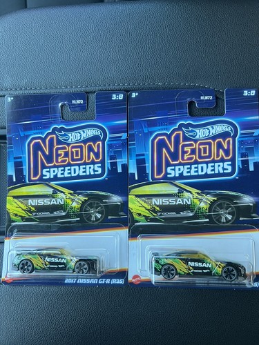 Hot Wheels Neon Speeders 2 2017 Nissan GT-R (R35) #3/8 Walmart ...