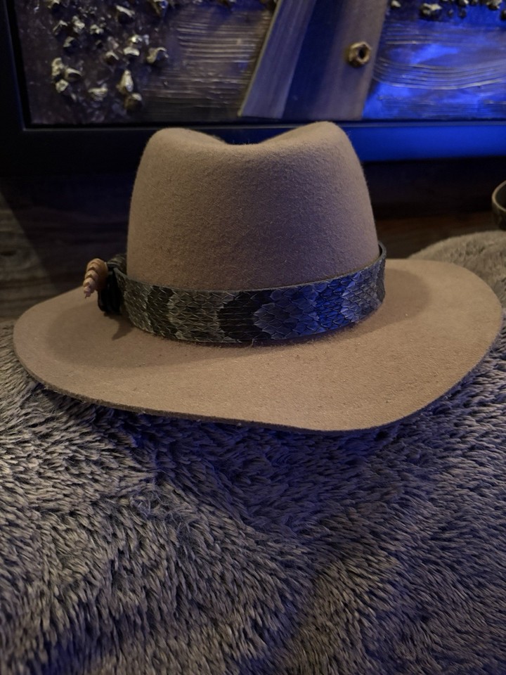 Timber Rattlesnake Cowboy Hat Band 1 1/8” Wide. | eBay