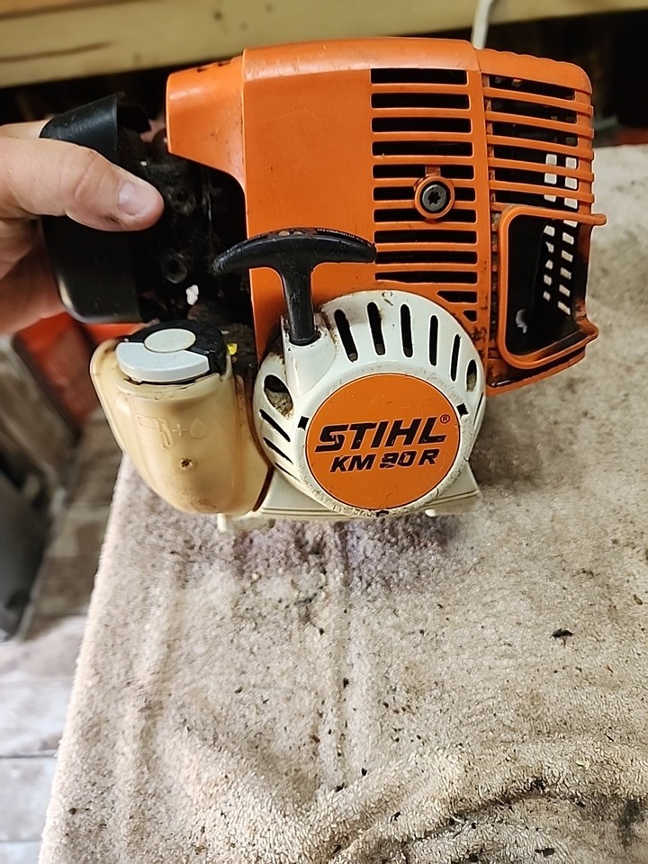 STIHL KM90R String Trimmer 28cc Engine Powerhead / Throttle - Starts ...