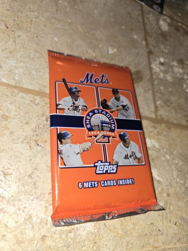 2008 NEW YORK METS TOPPS SEALED SGA WAX PACK SHEA STADIUM DAVID WRIGHT ...