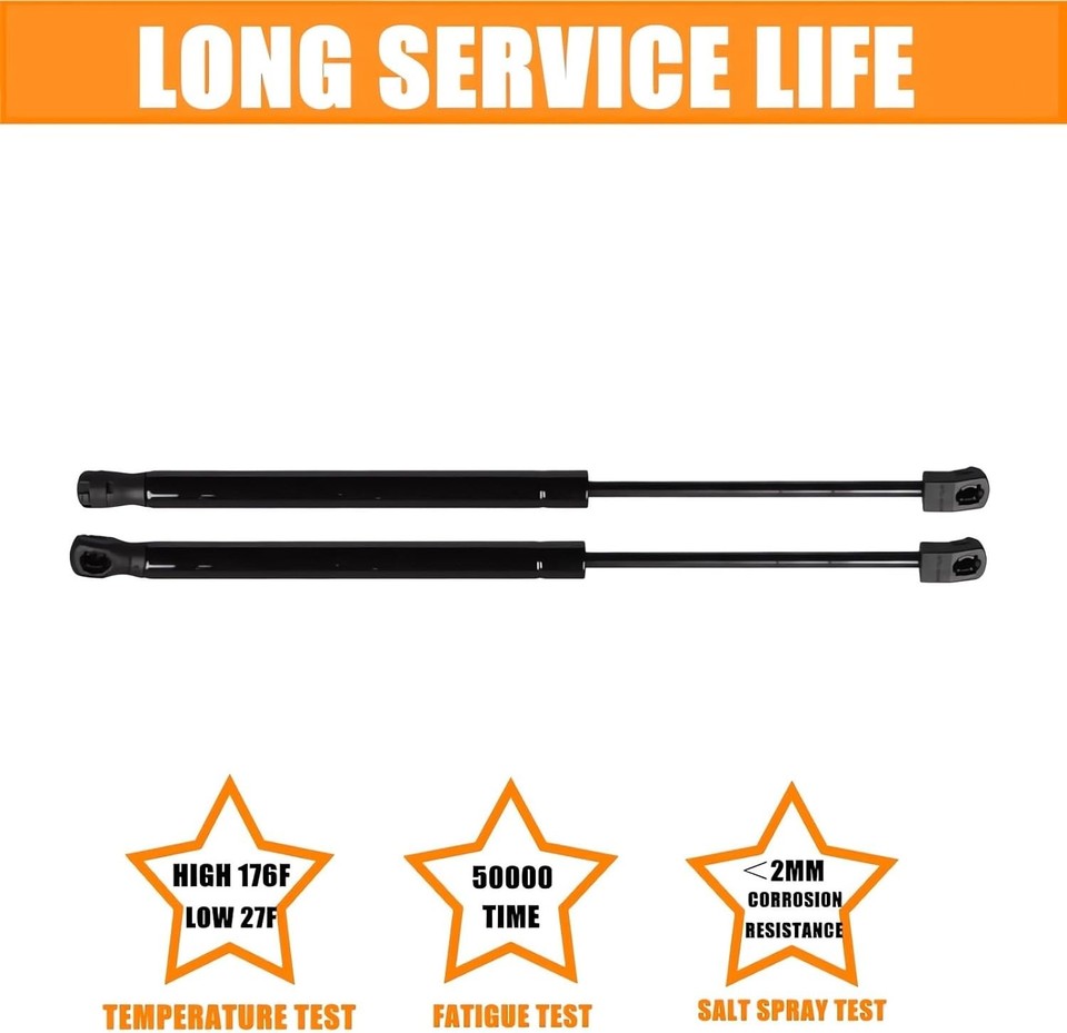 6659 Front Hood Lift Supports Struts Rods Shocks Gas Springs Compatible ...