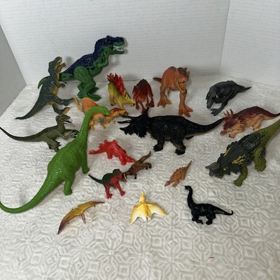 Mixed Dinosaur Toy Figure Lot Of 18 Jurassic Times Dinosaurs | eBay