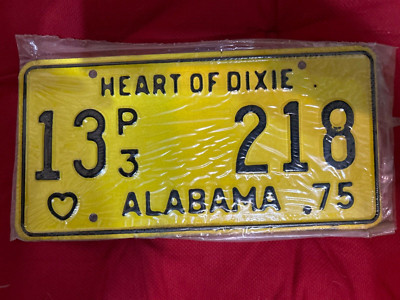 Vintage 1975 Alabama License Plate | eBay