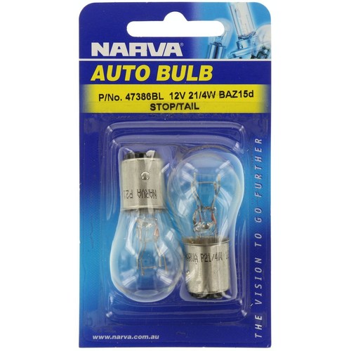 Narva Globes Tail Light/Indicator 12V 21W 2 Pack 47386BL | eBay