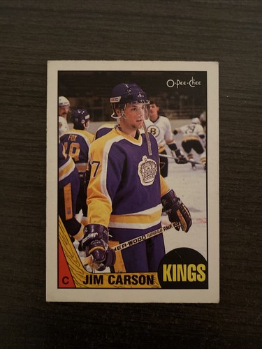 1987-88 O-Pee-Chee Rookie Jimmy Carson Los Angeles Kings Very Good | eBay