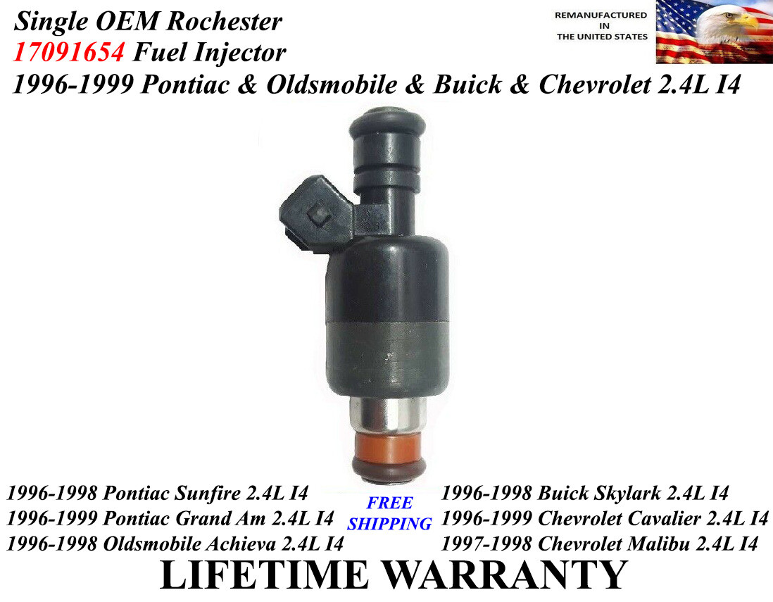 1 OEM Rochester Fuel Injector For 1996-1997-1998-1999 Pontiac Grand Am ...