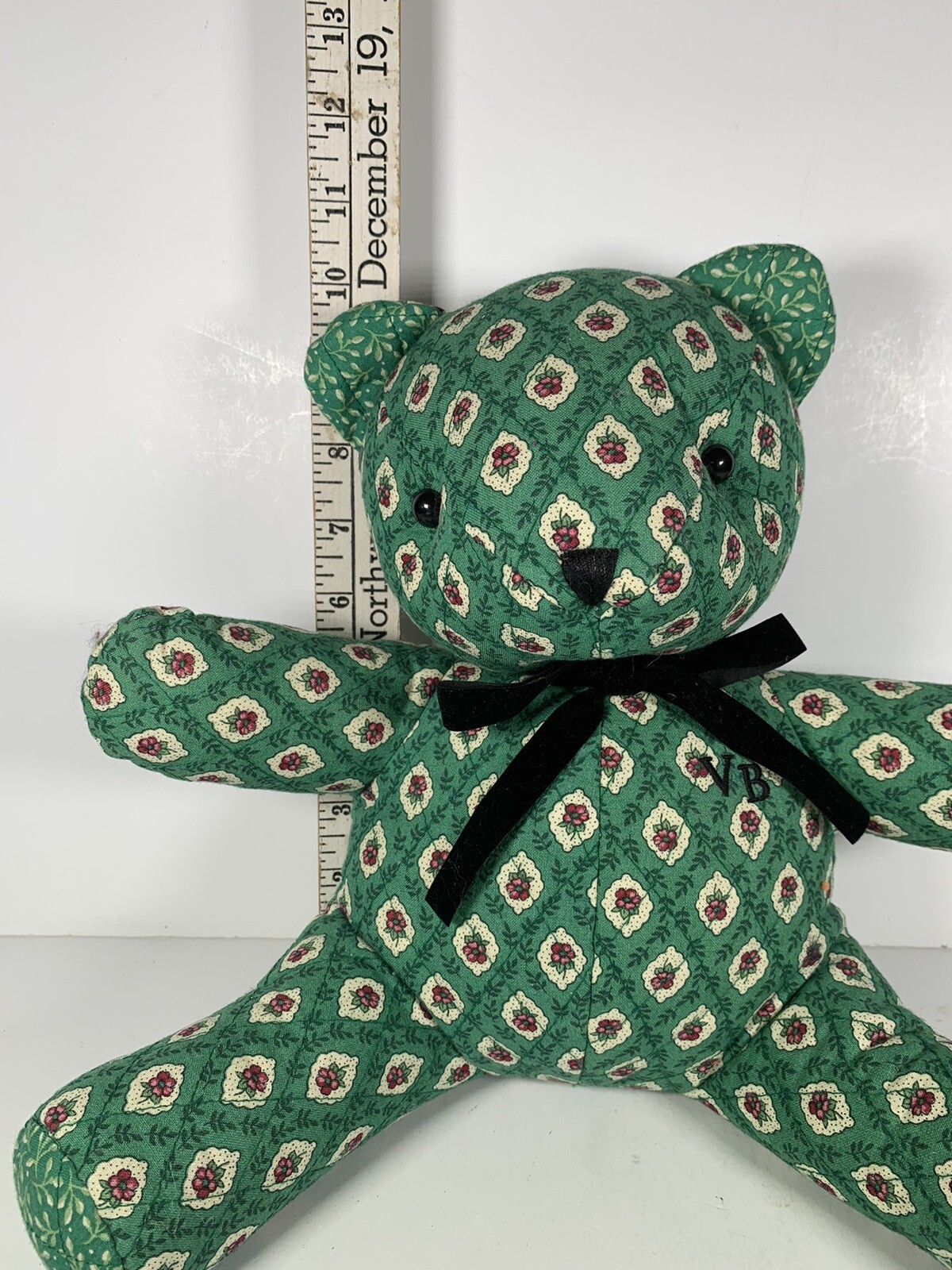 Vera Bradley Kelly Bear 11" Greenfield pattern #1 Pl… - Gem