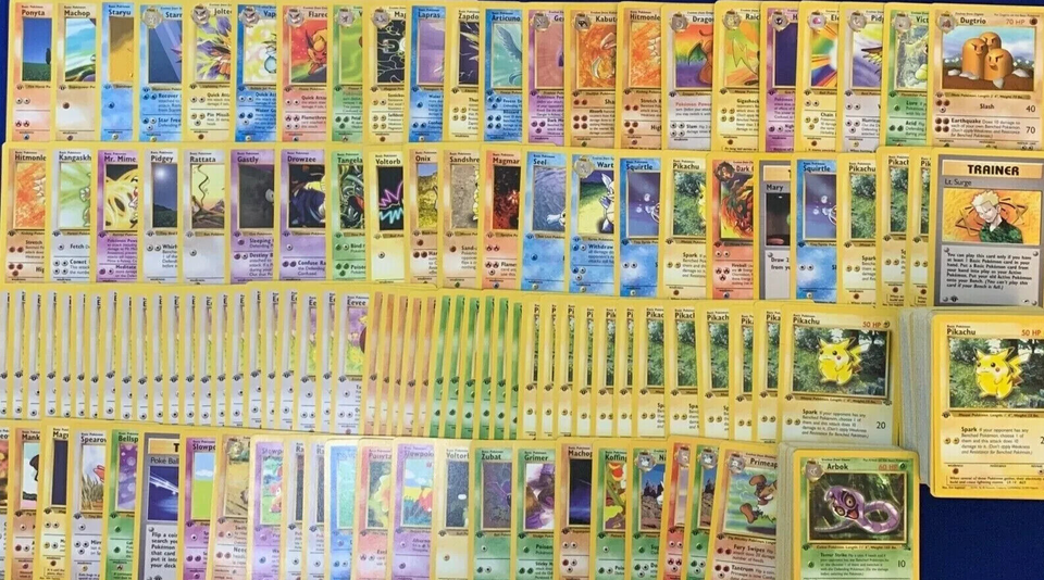 (x10) WOTC Old Pokemon Cards Vintage Pack Set w/ 1st Edition Card 1999 ...