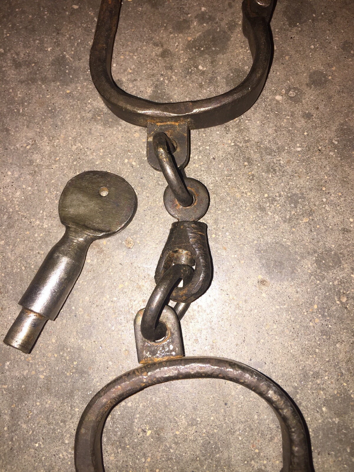 Jail Prison Shackles Handcuffs Yuma Patina Collector Folsom Alcatraz ...