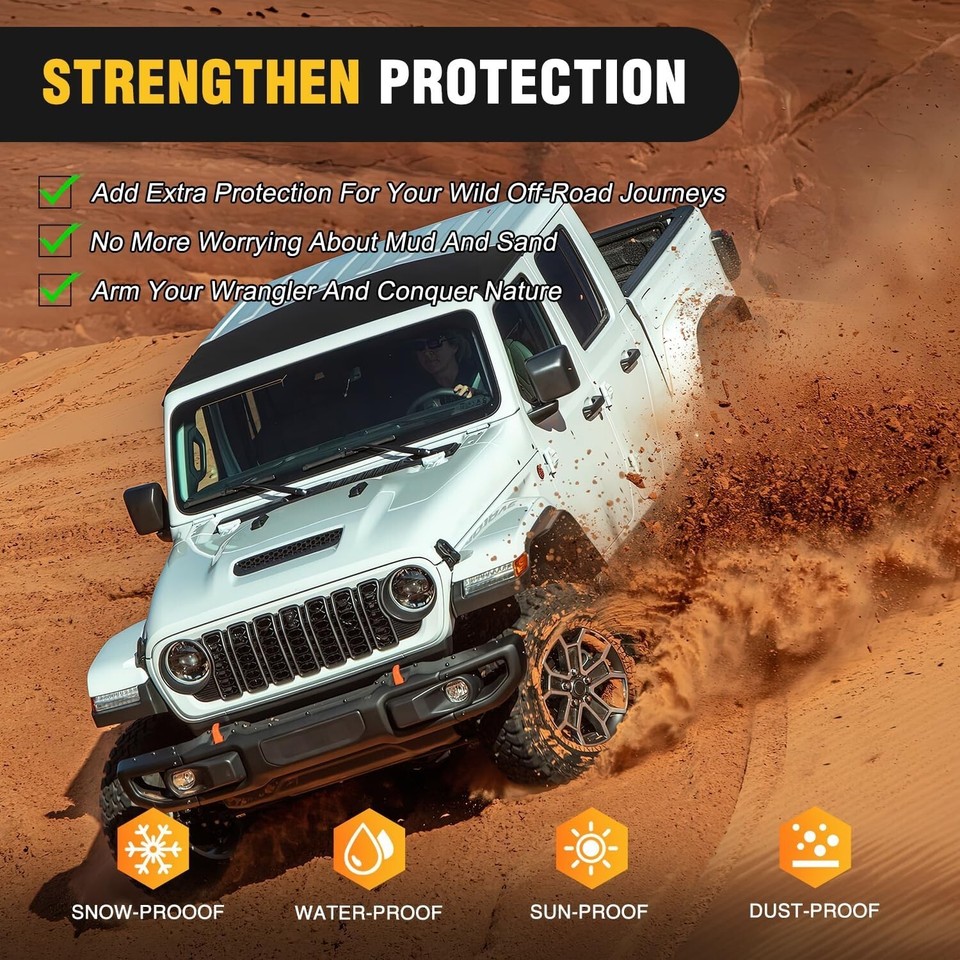 Nilight Fender Flares Extensions Set Compatible with 2020-2024 ...