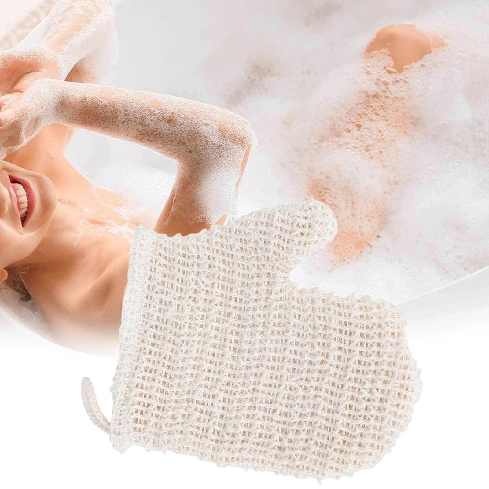 1pc Bath Wipe Deep Cleaning Stain Removal Natural Plants Cotton Linen ...