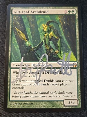 GILT-LEAF ARCHDRUID Steve Prescott ARTIST SIGNED MTG Hot Card 🔥 | eBay