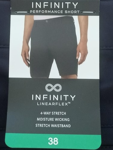 Infinity Men's Performance Shorts Moisture Wicking 4-Way Stretch zipper ...