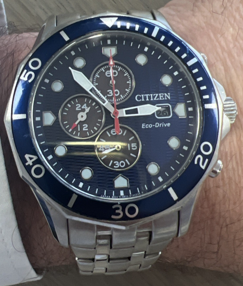 Mens Citizen Eco-Drive B612-S093996 Chronograph Watch - Ref 36203 | eBay UK