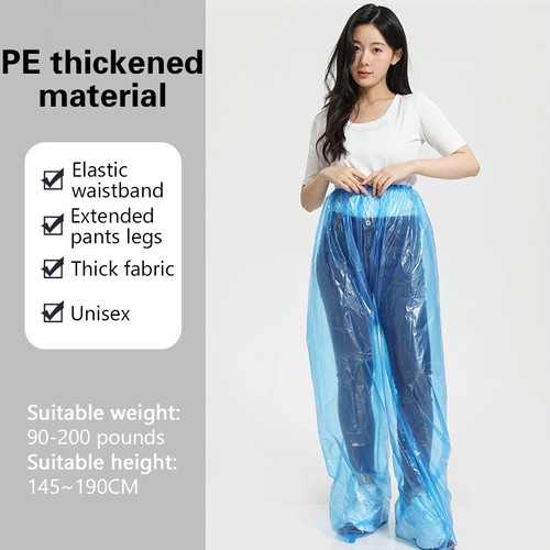 Disposable Rain Pant Thickened Pack Foot Drift Waterproof Split ...