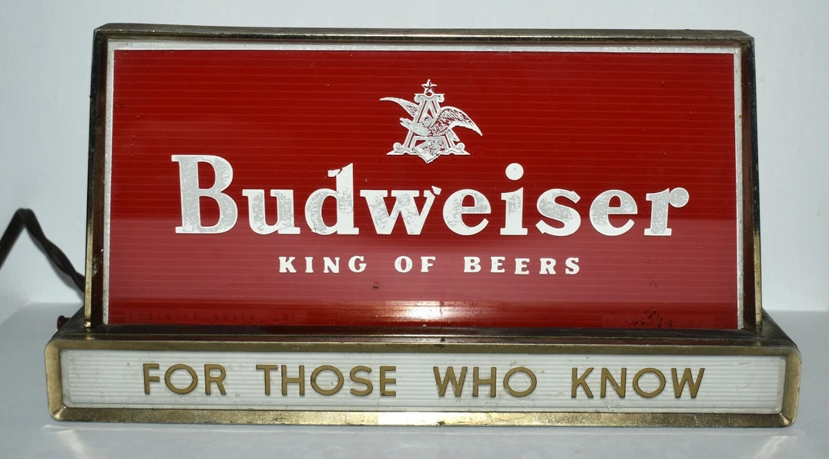 Vintage Budweiser Lighted Signs
