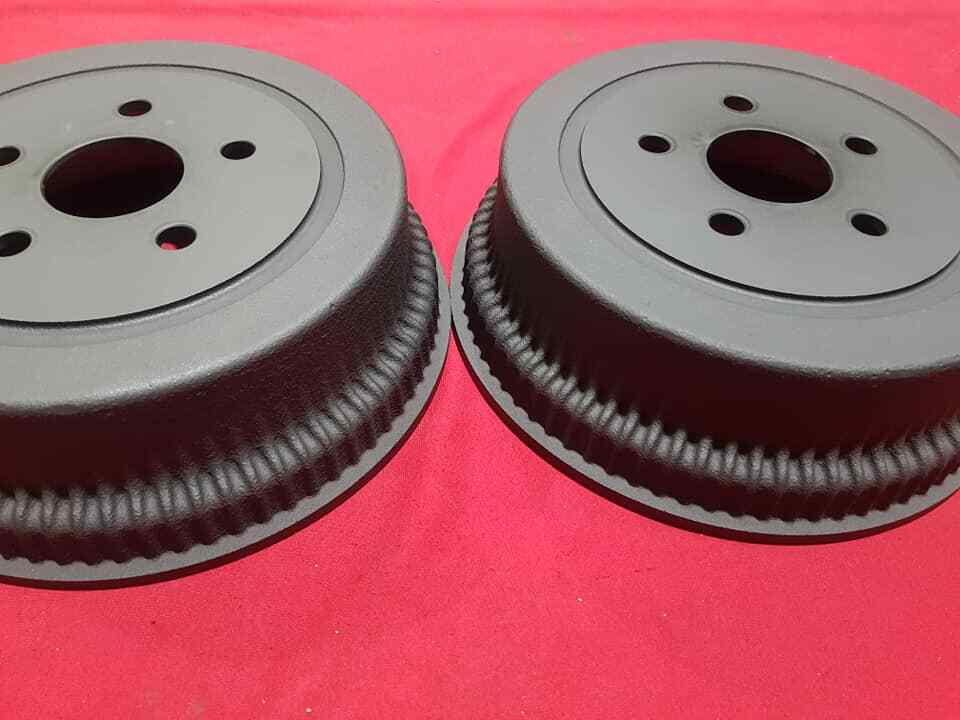 FORD FALCON FINNED REAR BRAKE DRUMS PAIR SUIT XW XY GT GS ZD NEW SMALL ...