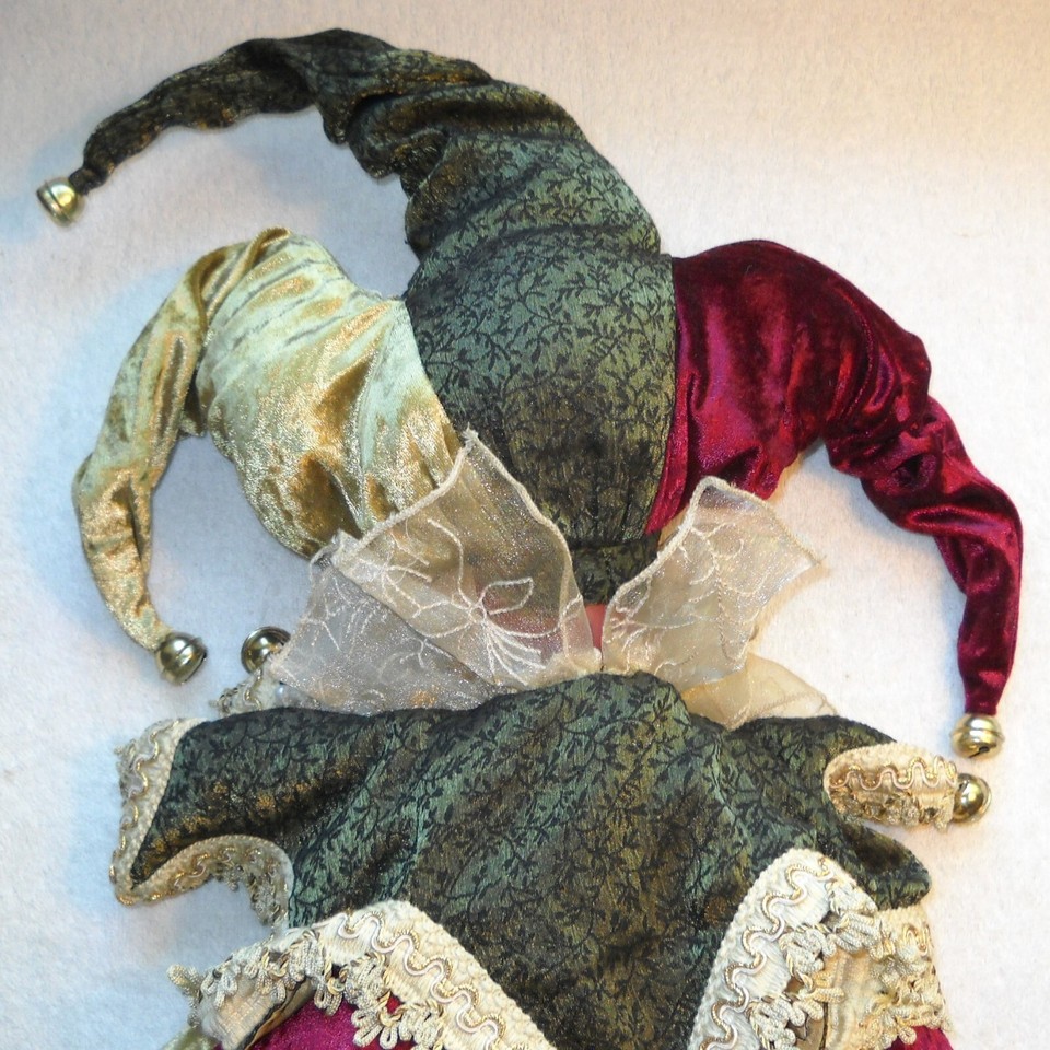 Rare Mark Roberts Collection Plush Holiday Jester Doll Christmas Decor ...