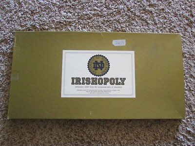 Notre Dame Fighting Irish Irishopoly Board Game 1986 Monopoly Special ...