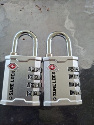 Sure Lock Heavy Duty Locks 2-set Silver/Gray Color Combination | eBay