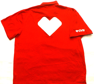 CVS Pharmacy Heart Employee Uniform Polo Work Shirt, Mens 2XL XXL | eBay