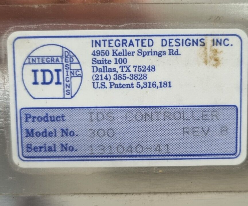 INTEGRATED DESIGNS INC PUMPLESS PUMP IDS CONTROLLER 300 REV B | eBay
