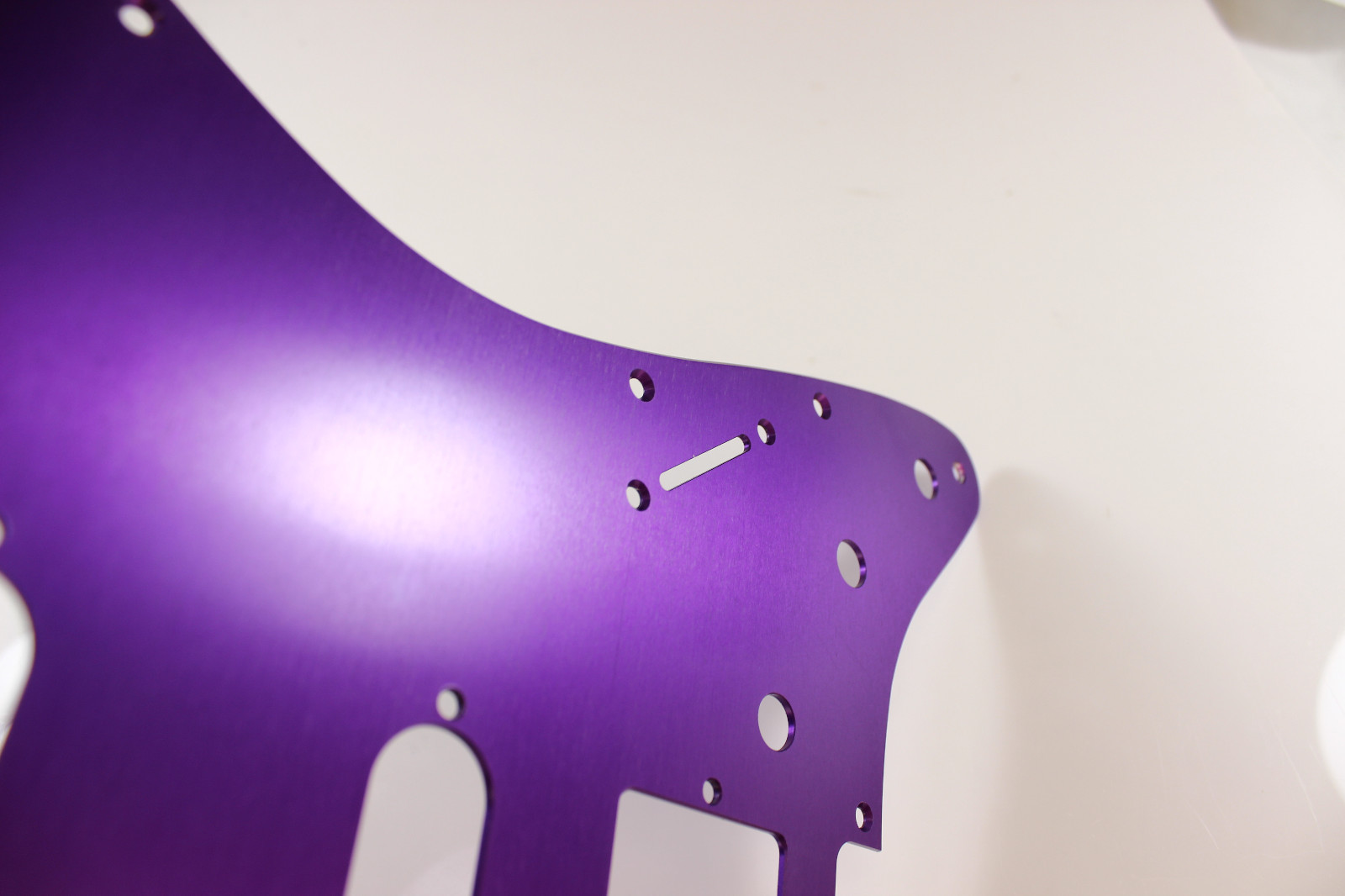 Brushed Purple Anodized Aluminum HSS Strat Pickguard- Fits Fender ...