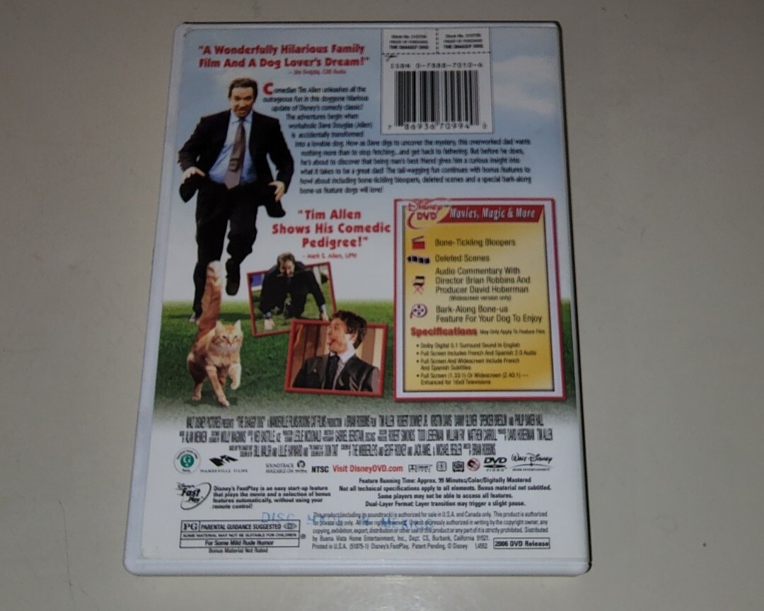 Walt Disney The Shaggy Dog (DVD, 2006) Tim Allen 786936709940| eBay