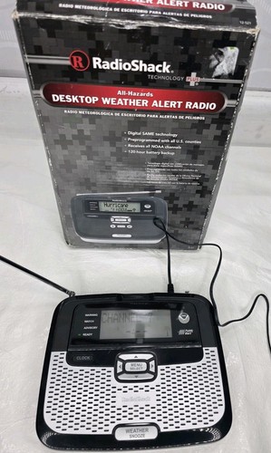 Radio Shack 12-521 Desktop Weather Alert NOAA Radio with Alarm Clock ...