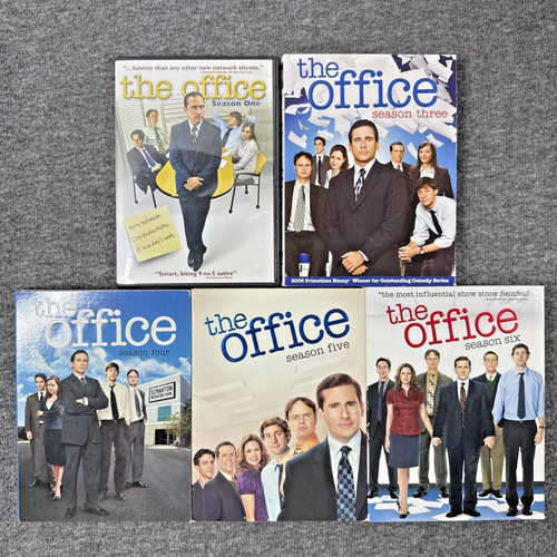 The Office Season 1 3 4 5 6 DVD Lot, Steve Carrell John Krasinski Jenna ...