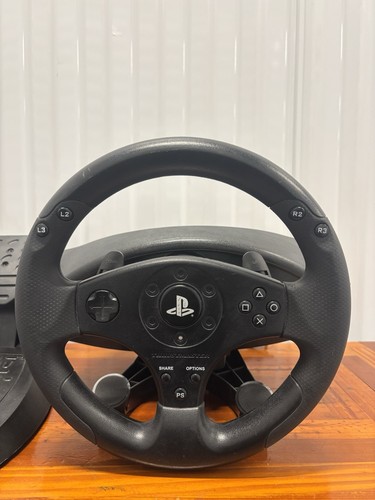 Thrustmaster T80 Racing Wheel & Pedals Sony PlayStation PS3 PS4 Black ...