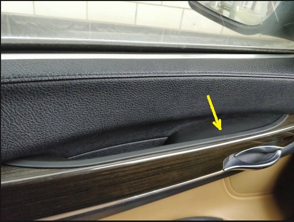 Set 4 Door Interior Inner Handle Pull Carrier Matte Black Cover for BMW ...