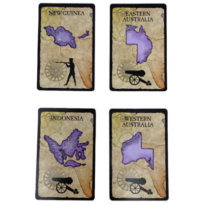 4 Australia Territory Cards Risk Hasbro Gaming 2015 Replacement Parts ...
