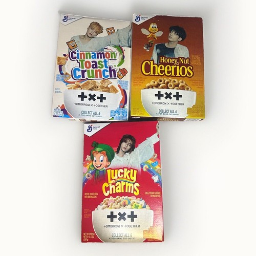 TXT Tomorrow X Together General Mills Cereal Set Of 3 Boxes Lucky ...
