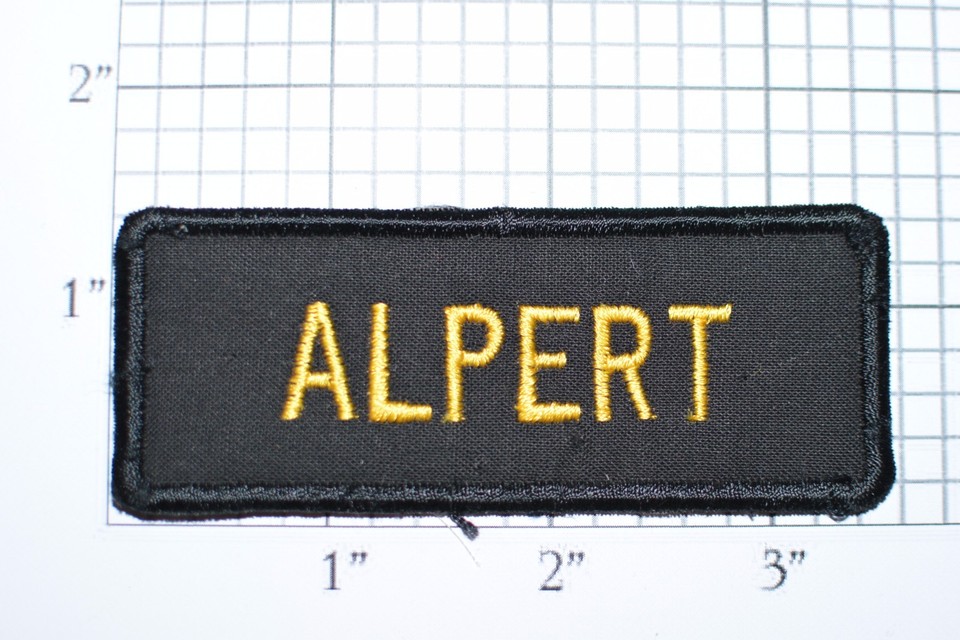 Name Tag Patch Embroidered Vintage Sew-on for Work Shirt Uniform ...