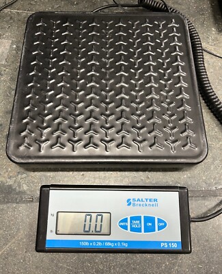 Salter Brecknell PS150 Portable Slimline Digital Shipping Bench Scale ...