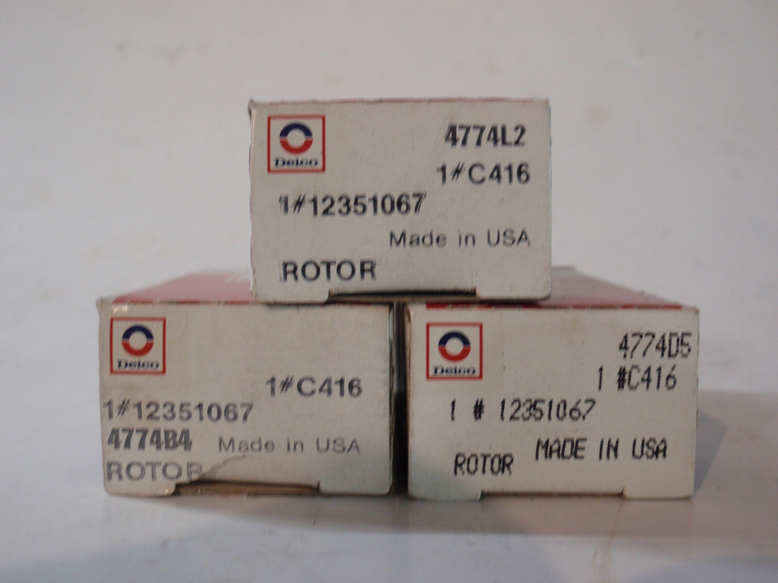 3 PACK ACDelco USA Distributor Rotor 1988-1991 Dodge B150,B250,B350 ...