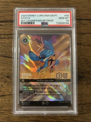 Disney Lorcana Rockstar Stitch Championship Enchanted Promo 30/P1 ...
