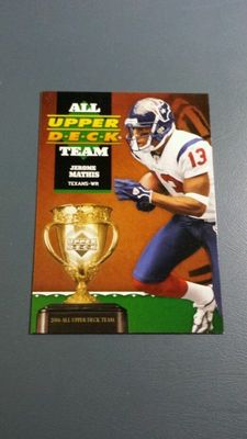 JEROME MATHIS 2006 ALL UPPER DECK TEAM INSERT CARD # 1AUDT-JM B2392 | eBay