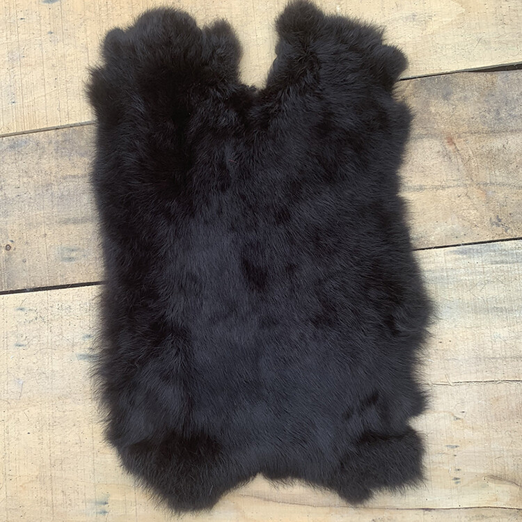 5pcs Genuine Rabbit Pelt Fur Skin Hides Tanned Real Bunny Leather For ...