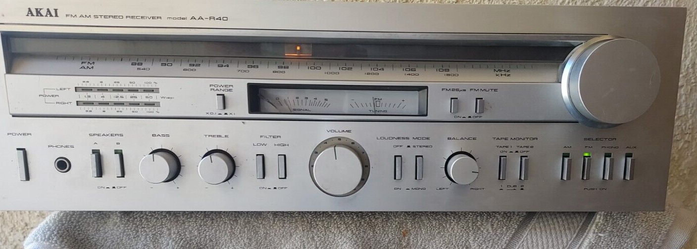 Vintage Akai Model AA-R40 stereo receiver (tested) Japan | eBay