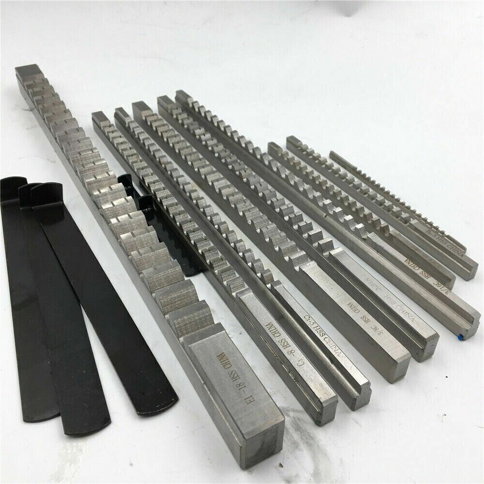 HSS Keyway Broach Metric/Inch Metalwork Cutter Size 3/4/5/6/8/10/12/14 ...